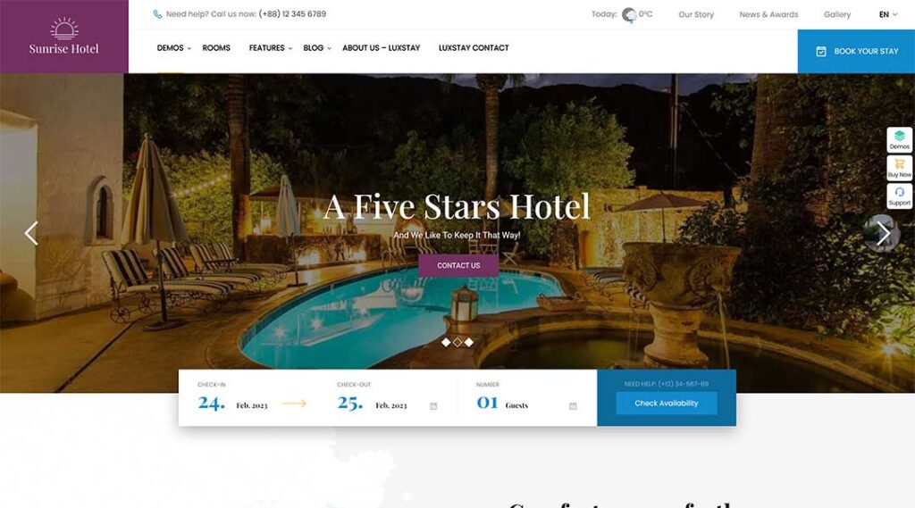 10 Best Hotel WordPress Themes For Travelers