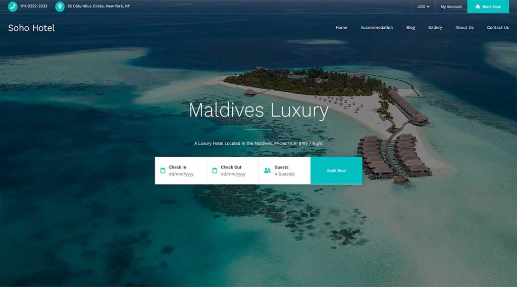 6 Best Hospitality & Hotel WordPress Themes