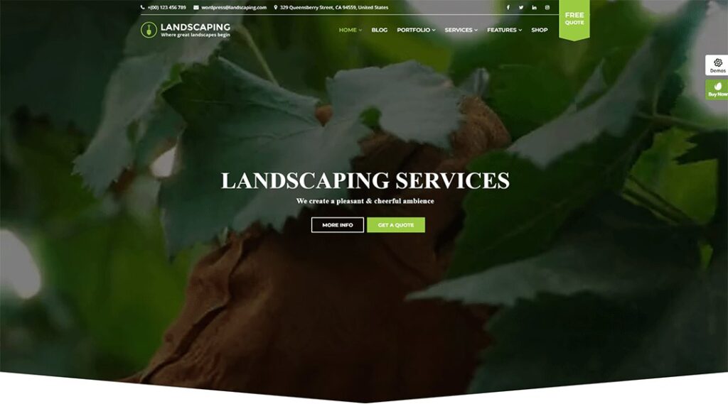 10+ Best Landscaping WordPress Themes